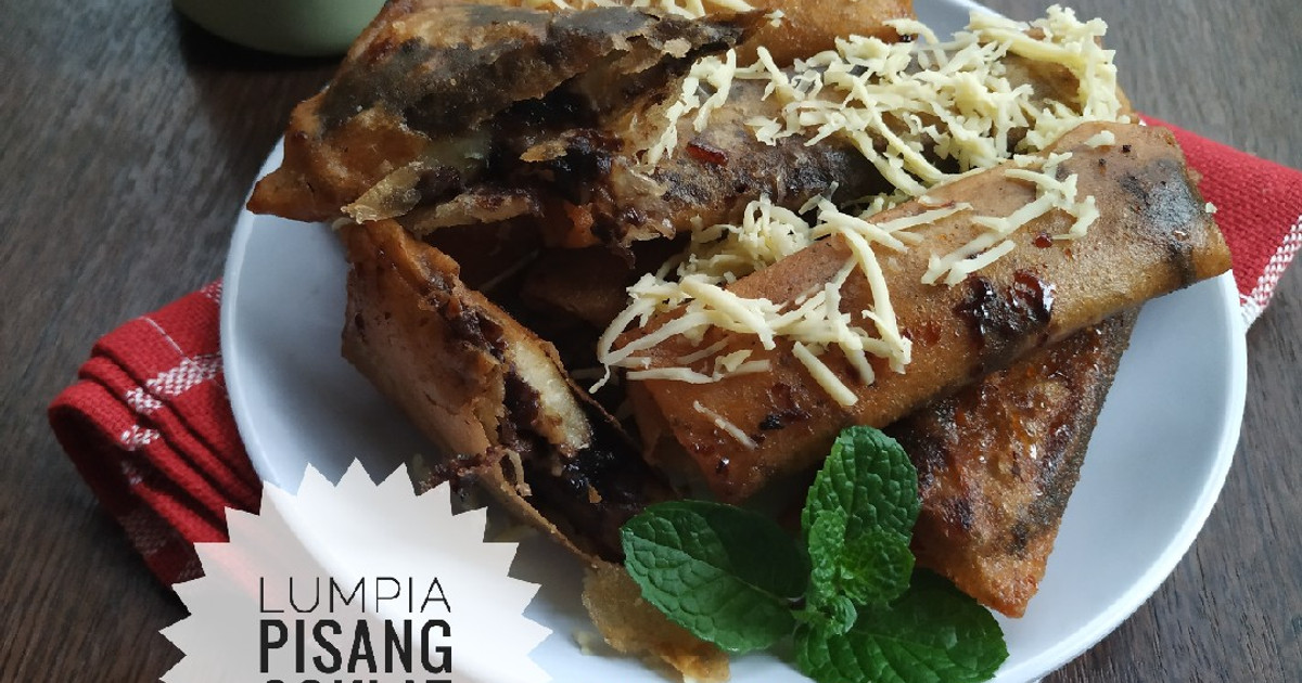 Resep Lumpia Pisang Coklat Lumer oleh dapurtehnia - Cookpad