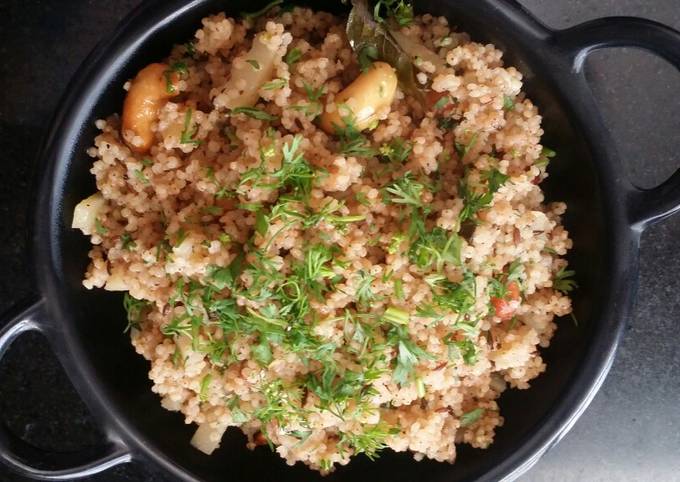 Sama rice upma Recipe by Richa Sharma - Cookpad