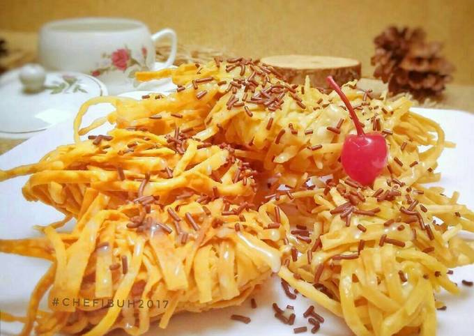 Resep Pisang rambut oleh pawone_ ibuh - Cookpad