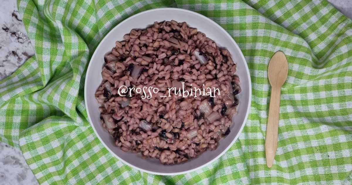 Ricetta Orzotto Al Radicchio di rosso rubinian - Cookpad