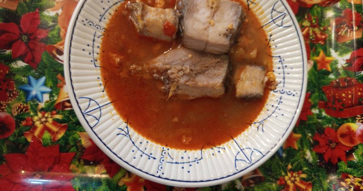 Rybaci Bujón halászlè kockával és alaplèvel ünnepi leves | Marcsi Mné ...