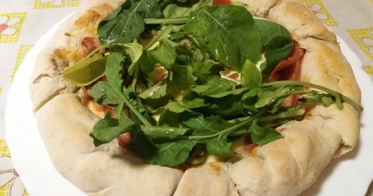 Pizza de rúcula con borde relleno Receta de diego cabrera- Cookpad