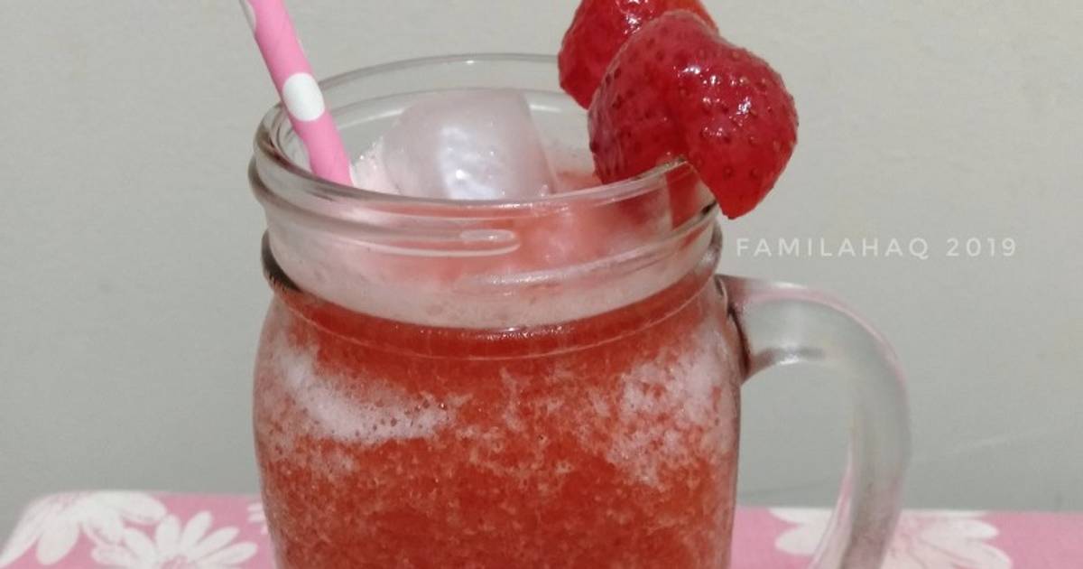 36 resep jus strawberry segar mix enak dan mudah - Cookpad