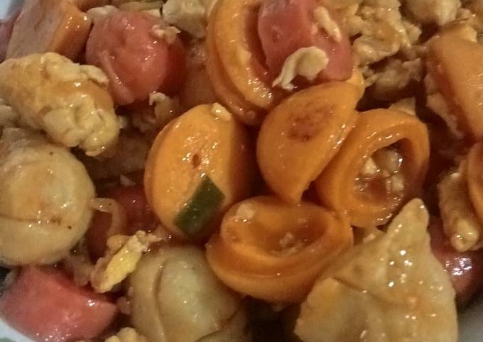 Resep Sosis Telur Asam Manis oleh Nahar Eryani - Cookpad