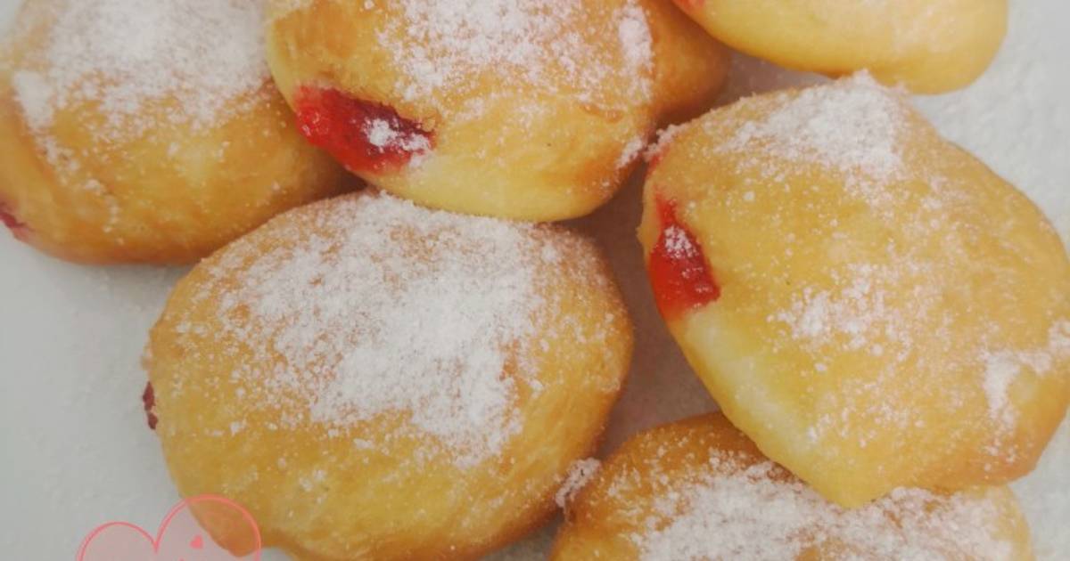 Resep Donat Isi Selai / Bomboloni oleh Sonia Zein - Cookpad