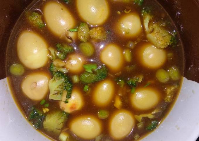 Resep Telur puyuh Kuah Kecap oleh Diah Pohan - Cookpad
