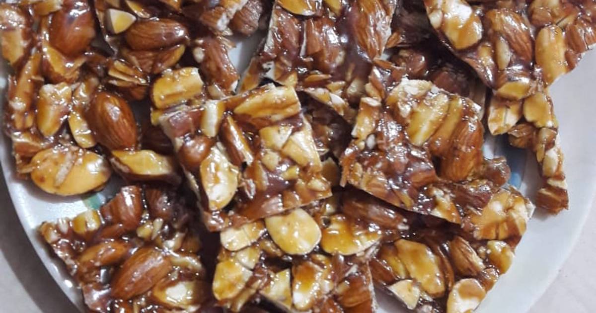 Payal Sampat દ્વારા રેસીપી બદામ ચીકી(Badam Chikki Recipe in Gujarati ...