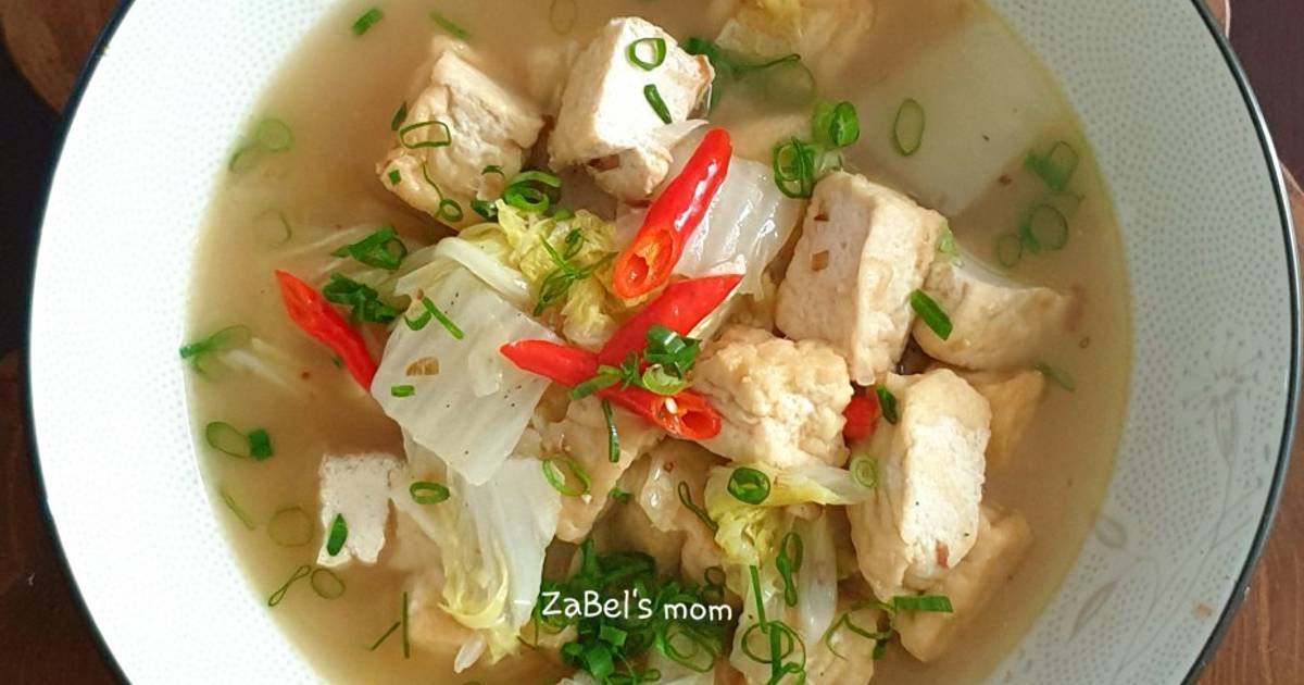 Resep Sop Tahu Simpel oleh Hennie, ZaBel's mom - Cookpad