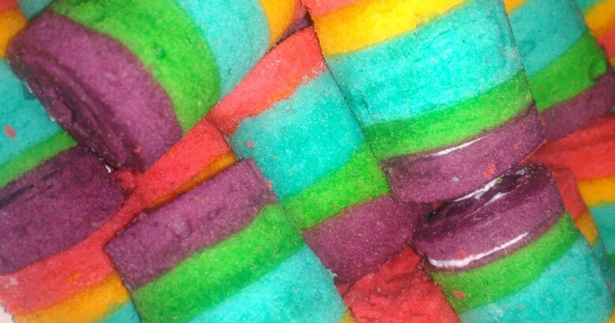 Resep Rainbow mini gulung oleh Lien Ullyn - Cookpad