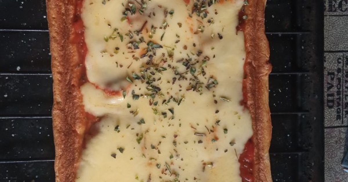 Pizza Individual En Grill Eléctrico Receta de Déborah Haddad- Cookpad