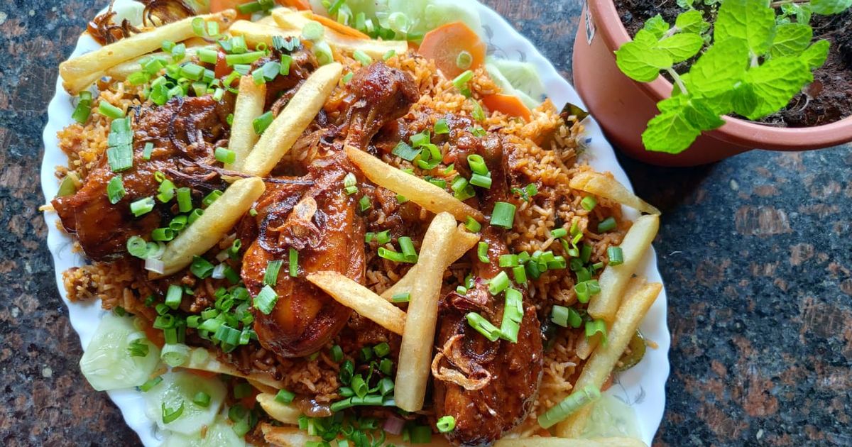 Iraqi Cuisine Chicken Kepsa Rice Recipe by Alefiya Tunkiwala