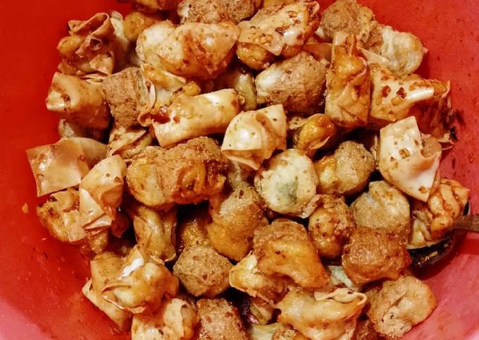 Resep 9. Siomay Tahu Kering Pedas oleh Bunga DA - Cookpad