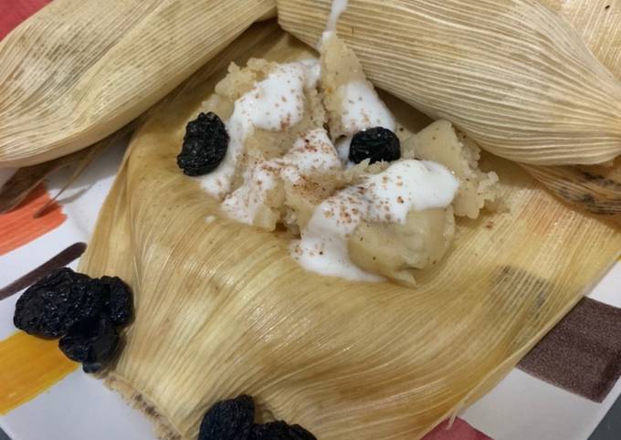 Tamales de dulce Receta de Matías Aragón Ivana - Cookpad