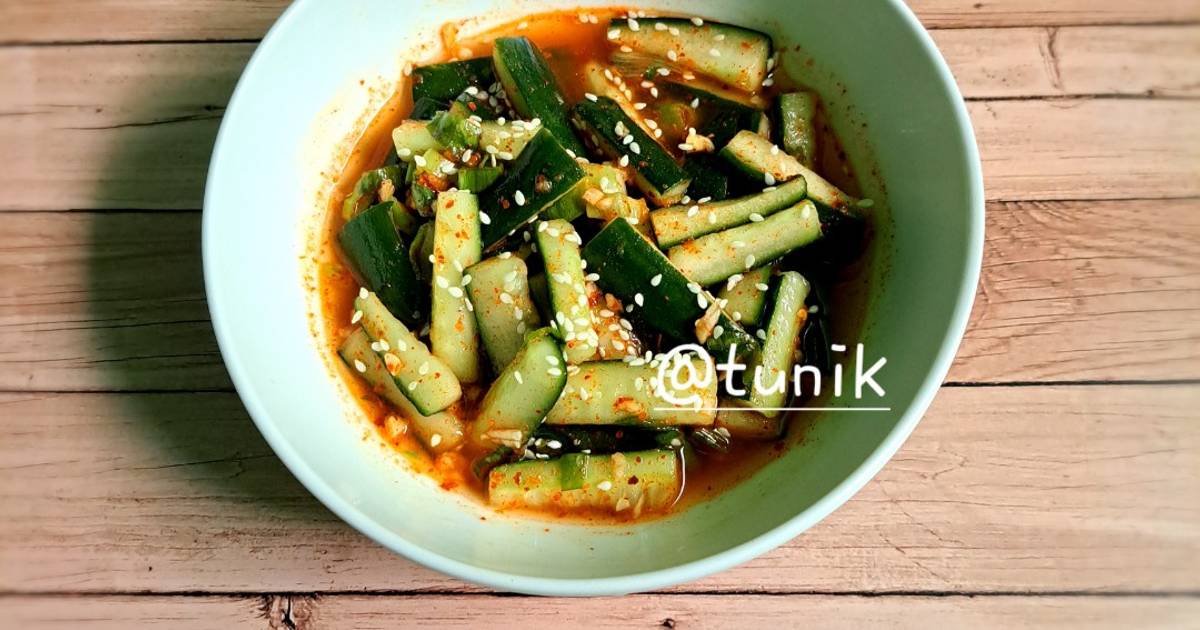 32 resep korean cucumber salad enak dan mudah - Cookpad