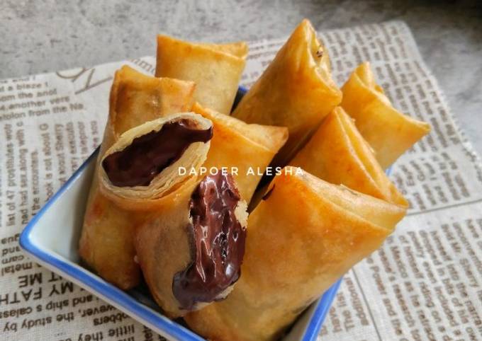 Resep 128. Pisang Coklat Lumer oleh Nia Wilantara - Cookpad