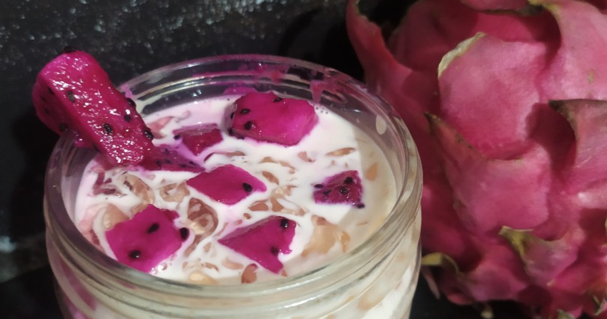 Resep Dragon Fruit Mango Sago|Buah Naga Mangga Pacar Cina oleh kurnia ...