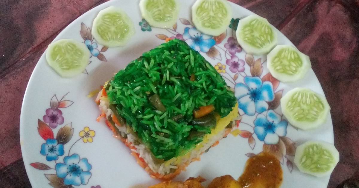 Rainbow fried rice Recipe by Indrani Chatterjee - Cookpad