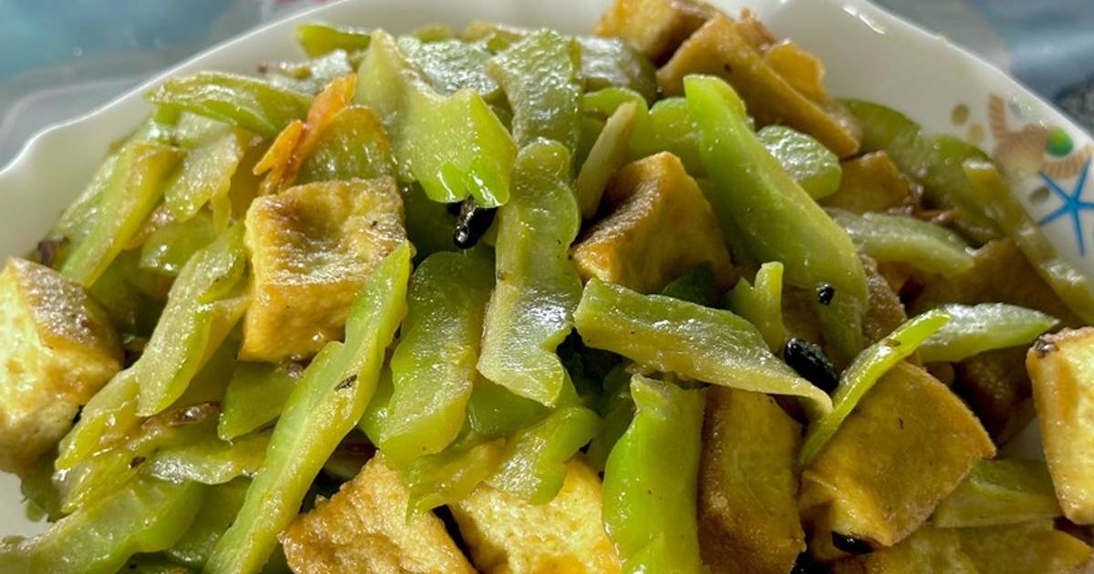 Resipi Peria Tofu Tausi oleh imel_recipe - Cookpad