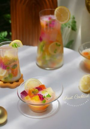 Resep Cocktail Peach Drink Yogurt Sparkling / Koktail Es Buah Segar ...