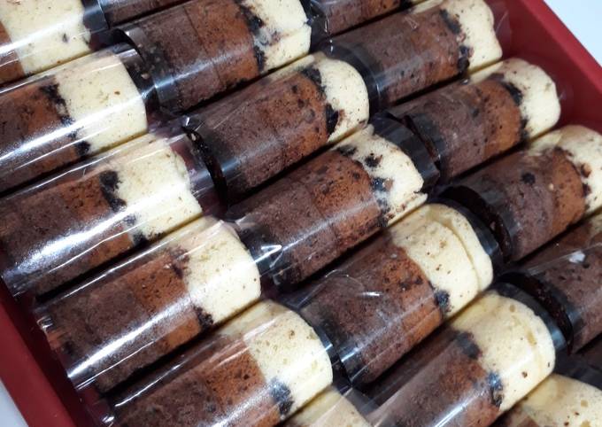 Resep Mini Roll Coklat Mocca Cake oleh Hanum Septiana Dahniar - Cookpad
