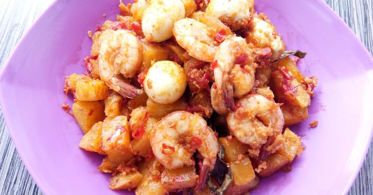 Resep Sambal Kentang Udang Telur Puyuh Jozz oleh Dewi Cutz - Cookpad