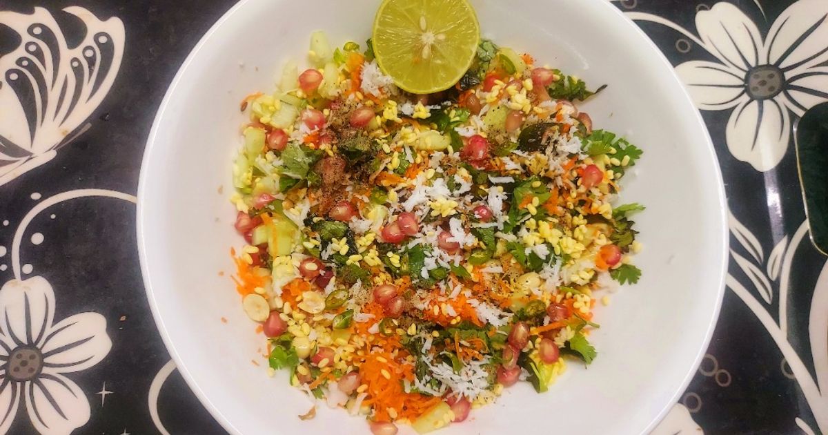 Kosambari Or Moong Dal Salad Recipe by Kumkum Chatterjee - Cookpad