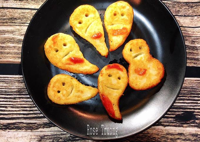 Cách Làm Món Halloween Ghost Potatoes 🎃👻💀 của Rose Truong - Cookpad