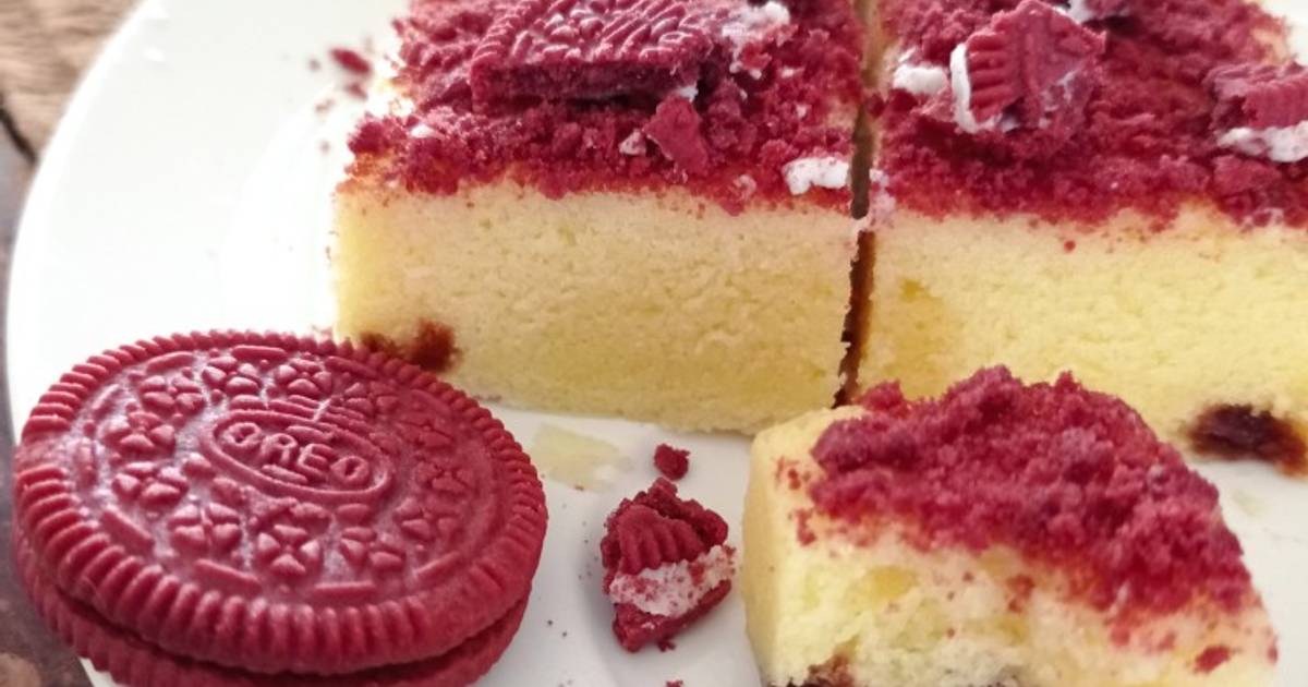 Resep Bolu Susu Oreo Red Velvet oleh avec_bian - Cookpad