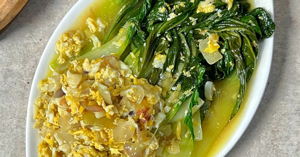 Resep Pokcoy With Egg oleh anif agustina - Cookpad
