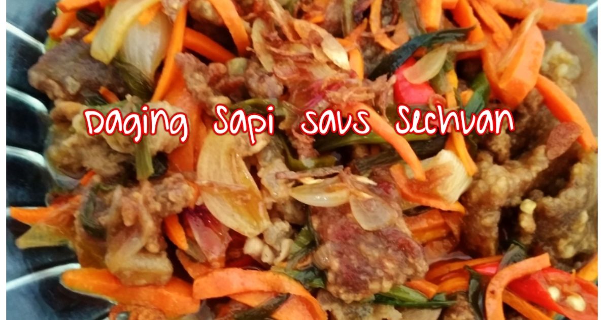 Resep Daging Sapi Saus Sechuan #Tantanganakhirtahun #Masakditahunbaru ...
