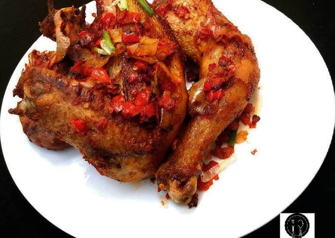 Peppered chicken/ soyayyar kaza mai yaji Recipe by Ayyush_hadejia - Cookpad