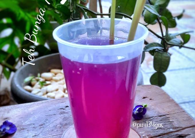 Resep Teh Bunga Telang Sereh oleh Puri Pawon - Cookpad