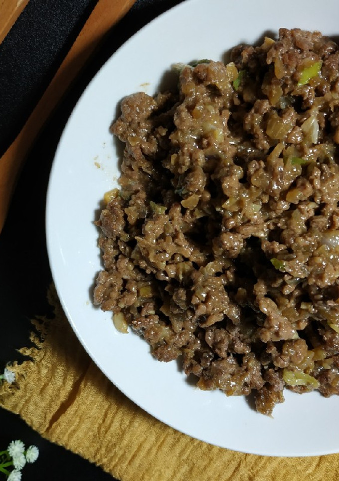 Resep Daging Sapi Cincang Kecap Isian Bakpao, Roti, Atau Lauk oleh Afiy ...