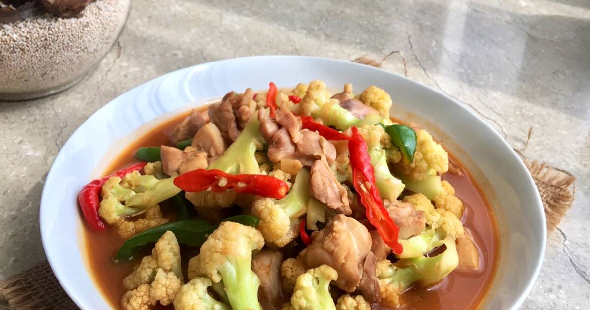 Resep Kembang kol ayam saos asam manis oleh Rim’s Kitchen - Cookpad