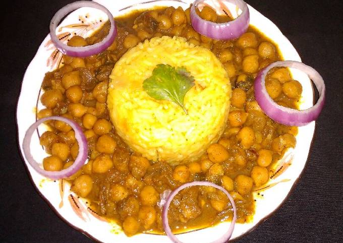 Chola with zeera rice Recipe by Nisha Srivastava - Cookpad