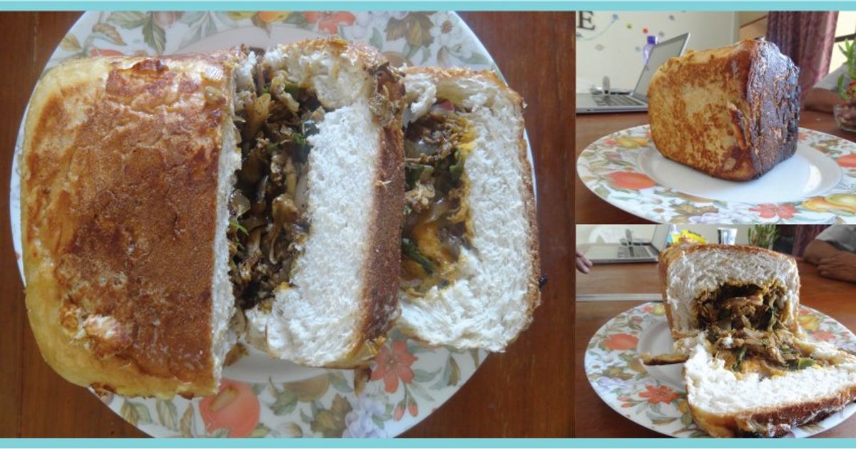No Bake Stuffed Loaf Recipe by Sanaa A'esha - Cookpad