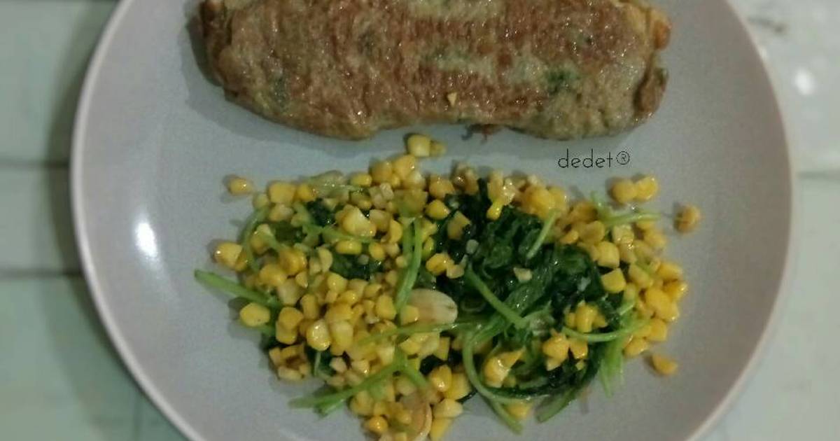 37 resep telur dadar bayam jagung enak dan mudah - Cookpad