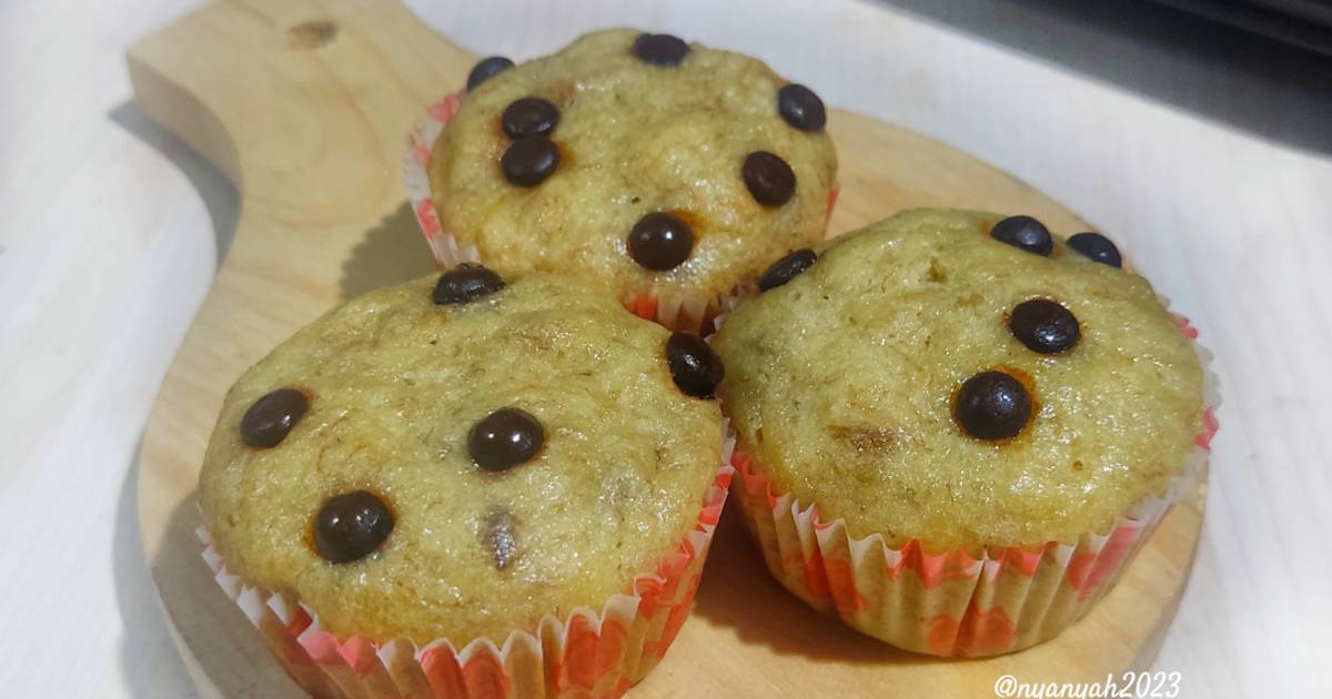 Resep Muffin pisang chococips oleh Nyanyah - Cookpad