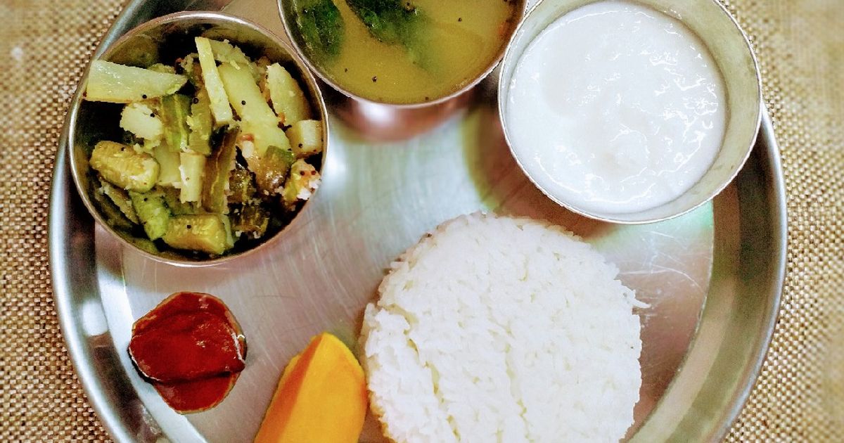 Gsb Style Simple Thali Recipe by Soumya Pai - Cookpad