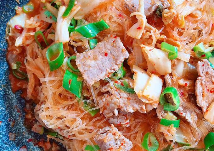 Cách Làm Món #eatclean Miến trộn bò kim chi Hàn Quốc của Phanyen - Cookpad