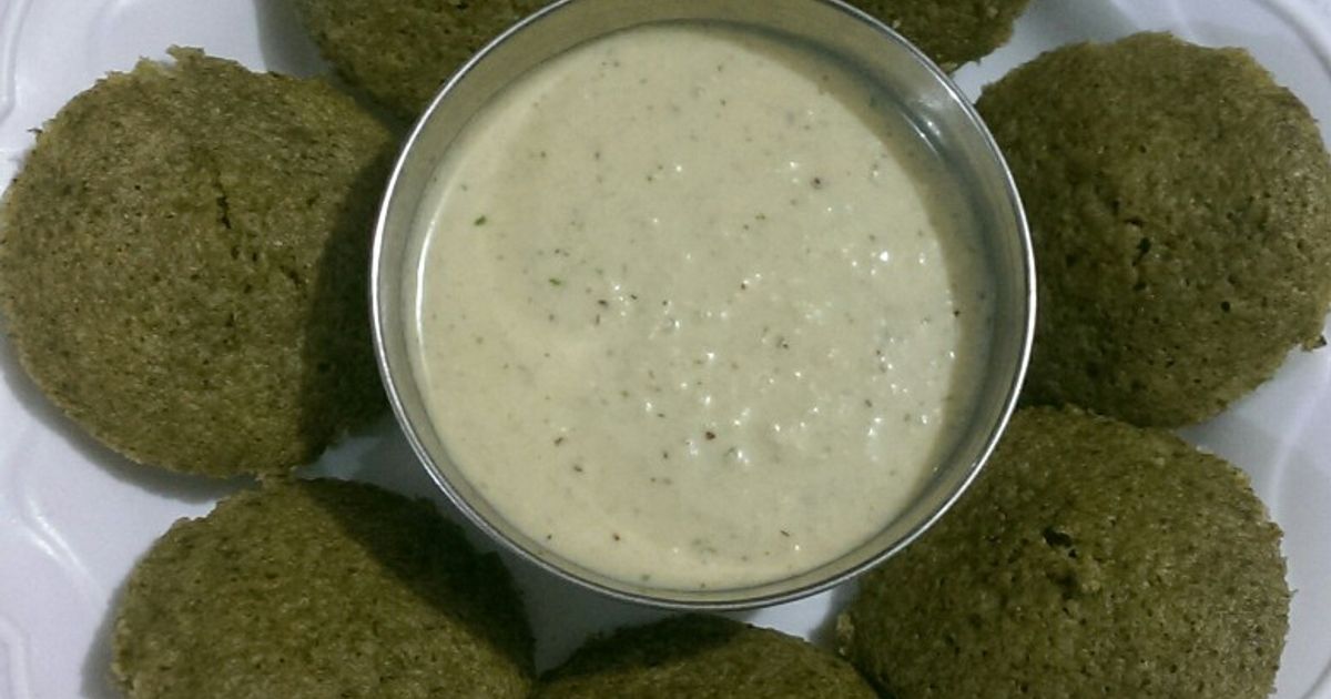 Spinach Idli Recipe by Rekha Varsani - Cookpad