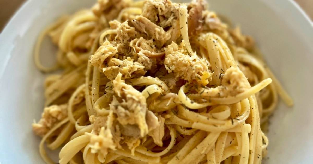 Tallarines carbonara auténtica con pollo asado Receta de Marieta - Cookpad Tallarines carbonara auténtica con pollo asado Receta de Marieta - Cookpad