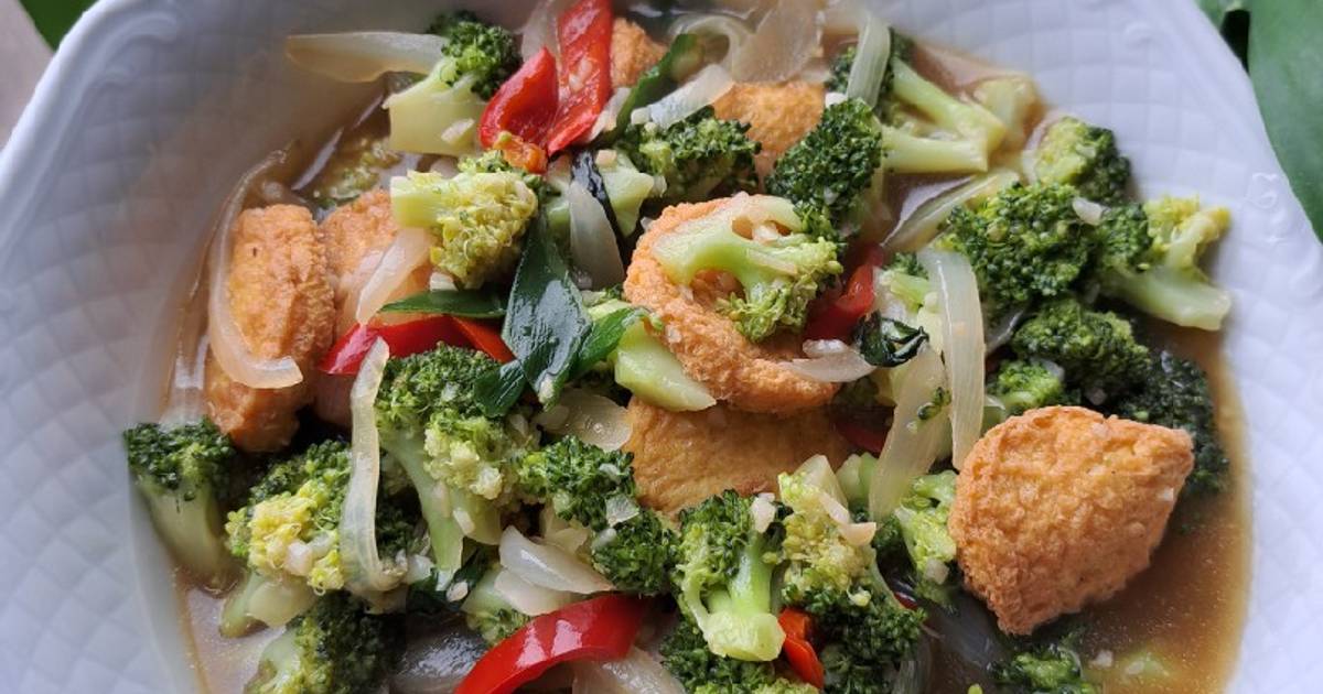 Resep Brokoli Tofu Saus Tiram oleh Masakan Seadanya By MamaZAS - Cookpad
