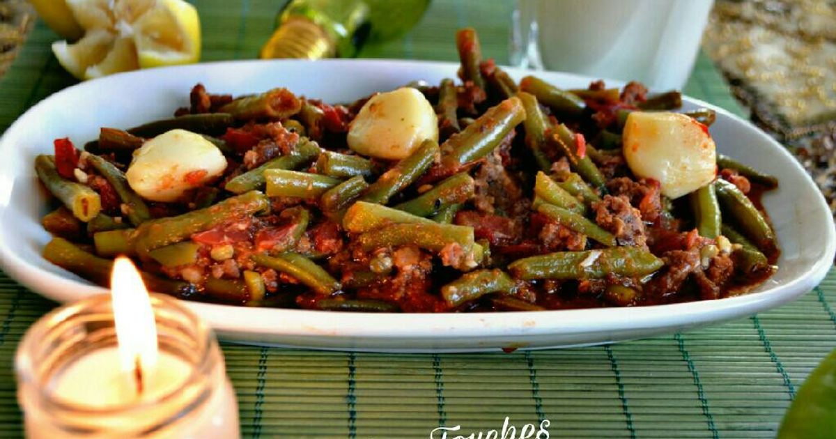 طريقة عمل الفاصوليا الخضراء الطازجة بالكزبرة والثوم على اصولها بطريقة ...