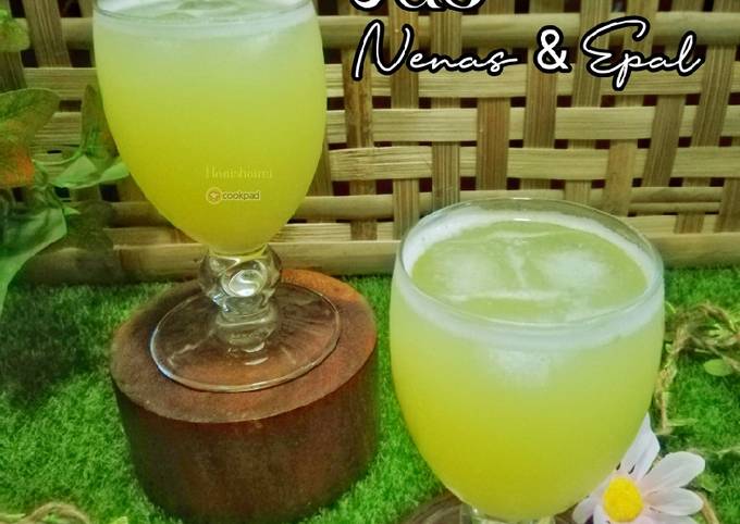 Resipi (23/4) JUS NENAS & EPAL oleh Hani Shaimi - Cookpad