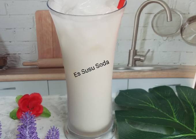 Resep Es Susu Soda oleh Chendera Ria Lim - Cookpad