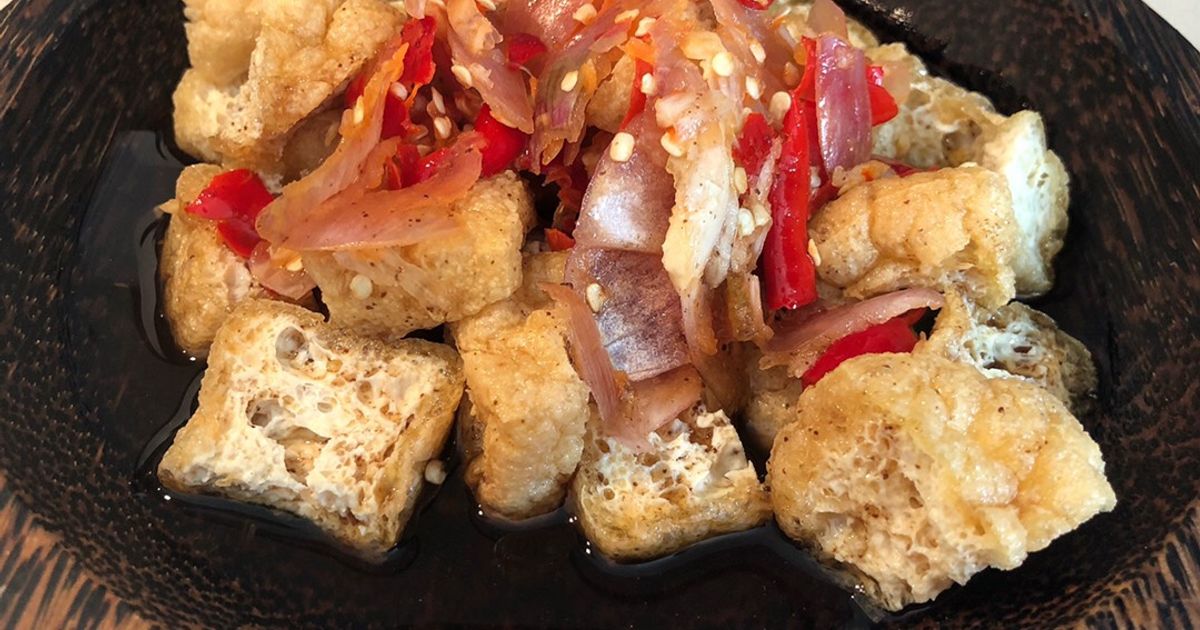 Tahu Gejrot Fried Tofu In Chili Soy Sauce Recipe by dapurmpoknobi - Cookpad
