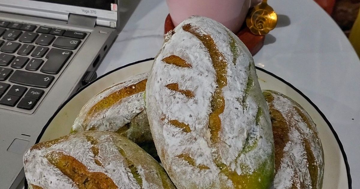 Resep Roti Macan Pandan Kismis Coklat Soft Sourdough oleh Dapur Maya ...