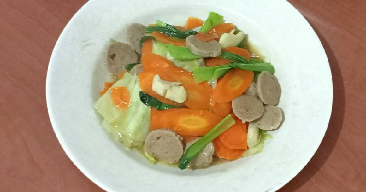 Resep Oseng-oseng bakso sayuran oleh Riani - Cookpad