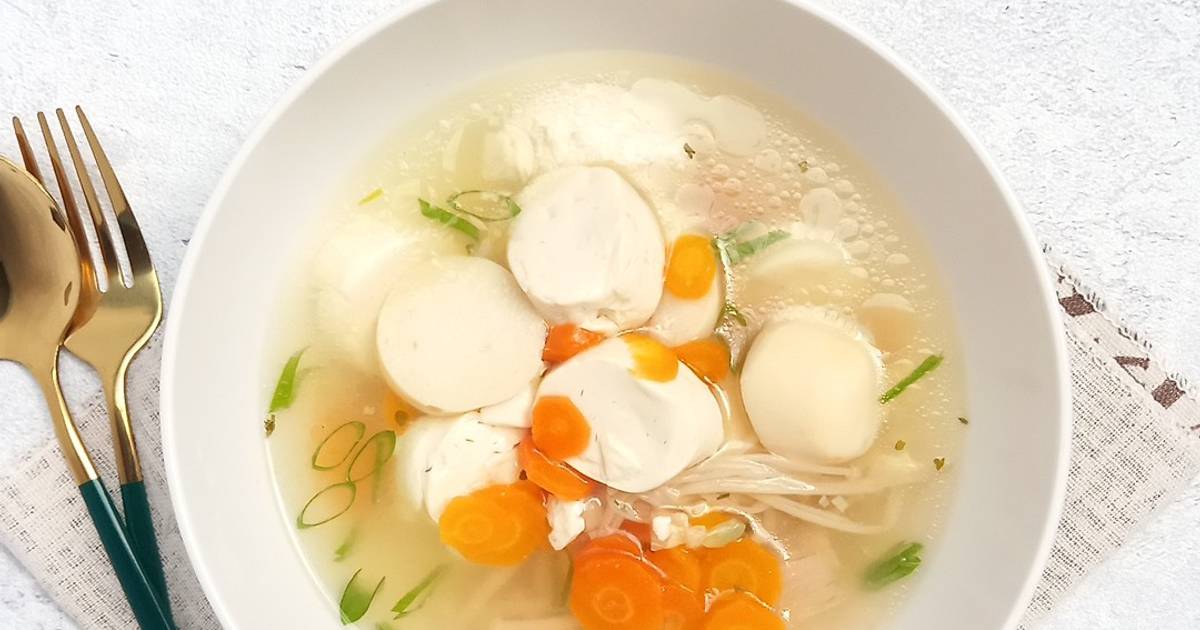 Resep Sup/ Sop Tofu Bakso Ikan oleh Erlina - Cookpad